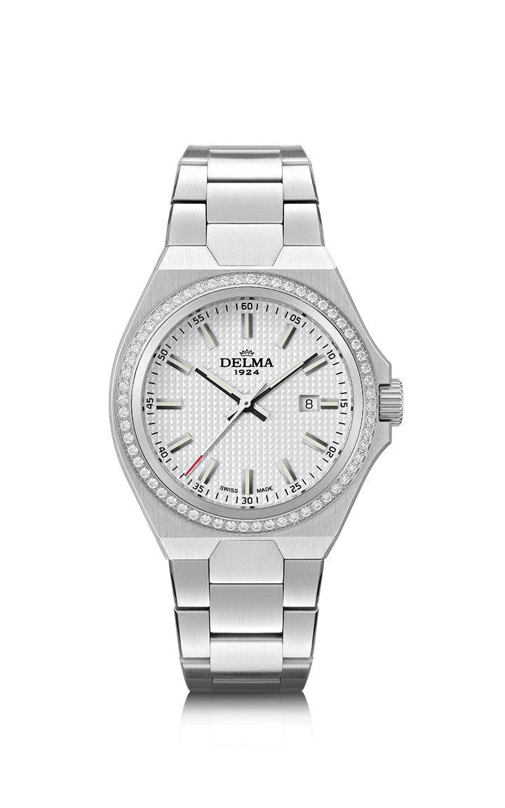 DELMA Midland 34mm Silver Dial Diamonds