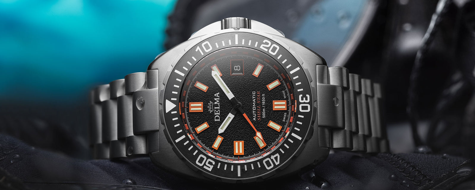 DELMA Shell Star Titanium Black Dial