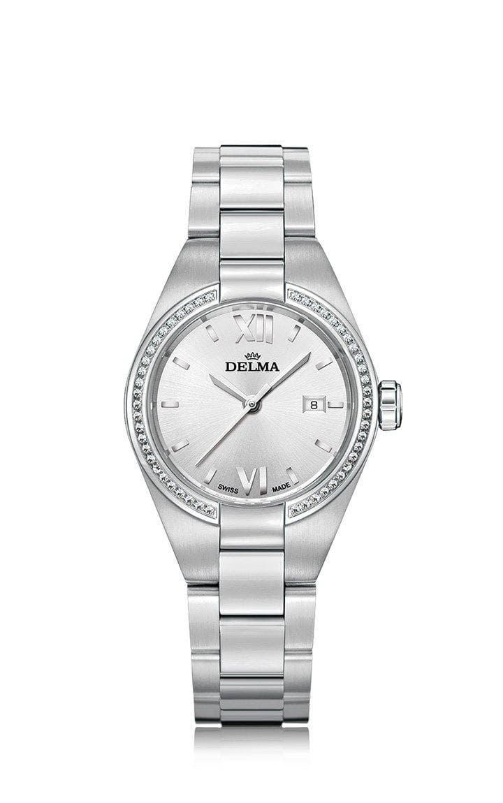 DELMA Rimini Diamond Bezel Steel Silver Dial