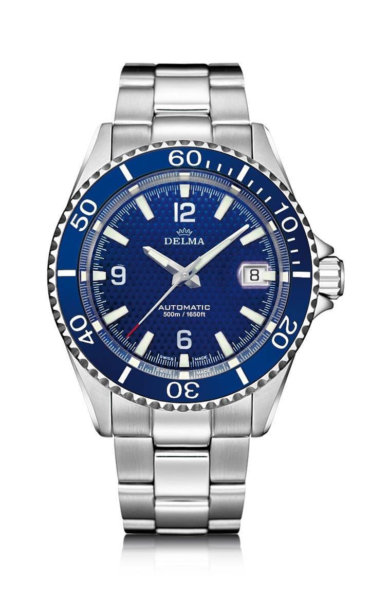 DELMA Santiago Automatic Steel Blue Bezel Blue Dial