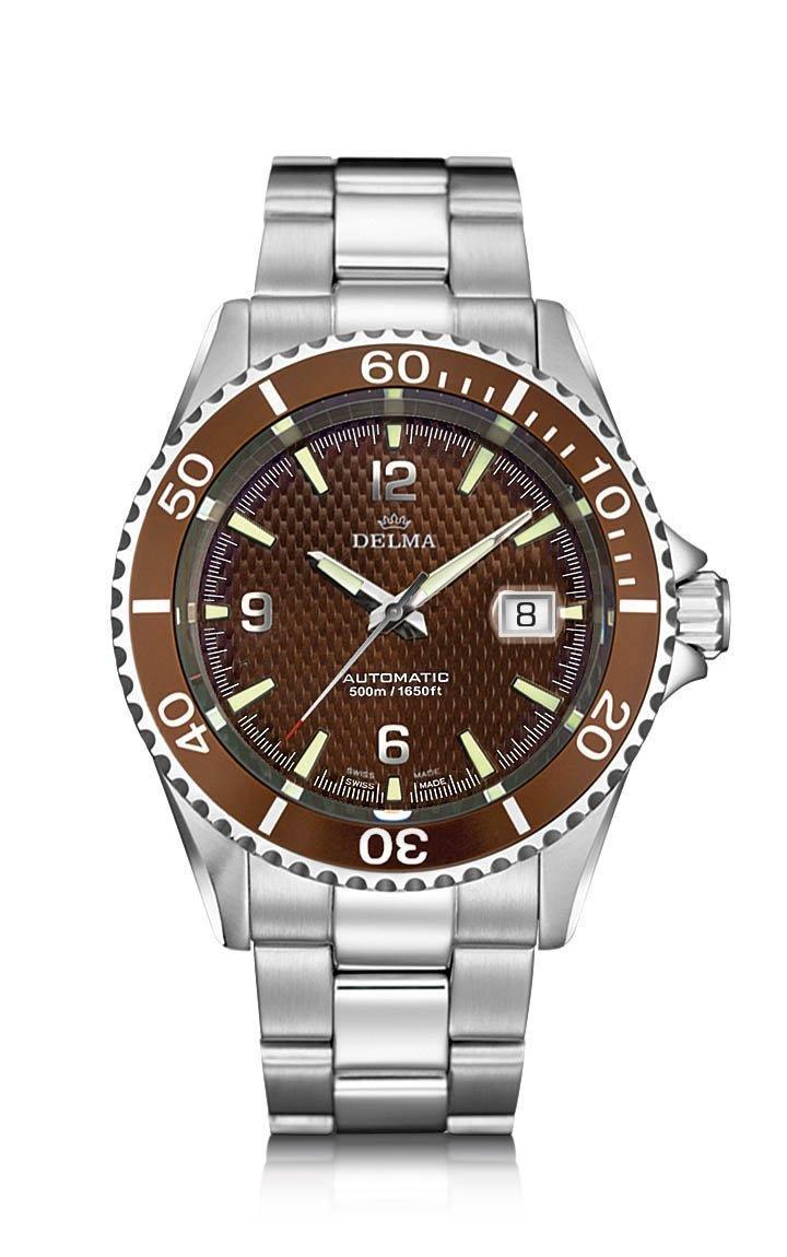 DELMA Santiago Automatic Steel Brown Bezel Brown Dial